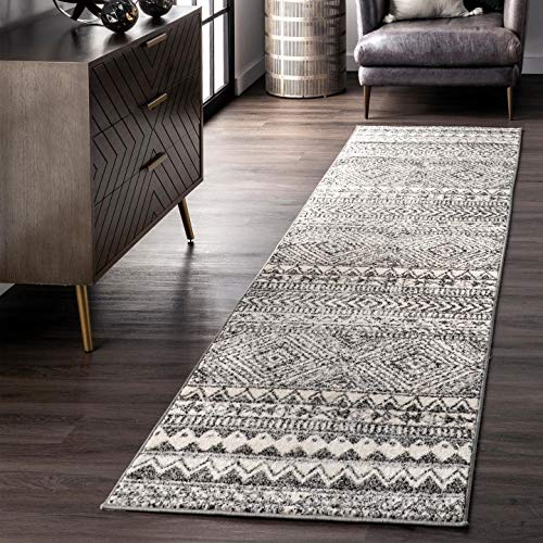 nuLOOM Becky Tribal Area Rug, 3' x 5', Dark Grey