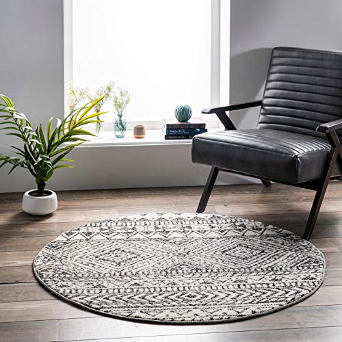 nuLOOM Becky Tribal Area Rug, 3' x 5', Dark Grey