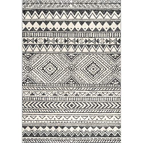 nuLOOM Becky Tribal Area Rug, 3' x 5', Dark Grey