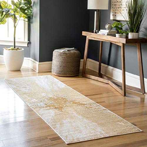 nuLOOM Cyn Contemporary Abstract Area Rug, 3' x 5', Gold