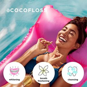 COCOFLOSS Coconut-Oil Infused Woven Dental Floss | Delicious Mint Single | Dentist-Designed | Vegan and Cruelty-Free | 2-Month Supply (33 Yds x 1 Unit)