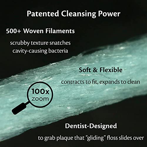 COCOFLOSS Coconut-Oil Infused Woven Dental Floss | Delicious Mint Single | Dentist-Designed | Vegan and Cruelty-Free | 2-Month Supply (33 Yds x 1 Unit)