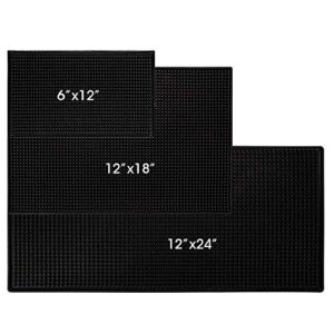 3pcs bar mat spill mat - quality rubber bar service spill mat nonslip flexible barber mats for clippers bar mat for home bar restaurant service mat (3pcs, 12×6 inch, 18×12 inch, 24×12 inch