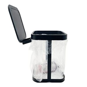 mukkuri garbage bag holder for home kitchen garbage can for car (black)