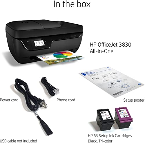 HP OFFICEJET 3830 AIO Printer Bundle