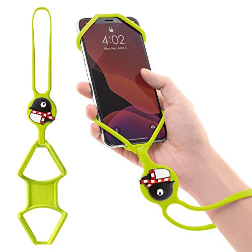 【Bone】 Strap Phone Tie, Silicone Wrist Lanyard, Universal Cell Phone Wrist Lanyard Holder, Hand Strap Smartphone Case: iPhone 12 11 Pro Max XS XR X Samsung Galaxy S10 S9Note 10 9 Pixel 3 XLMaruPenguin