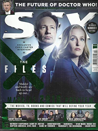 SFX MAGAZINE,THE FUTURE OF DOCTOR WHO * THE FILES FEBRUARY, 2016 ISSUE # 269 PRINTED IN UK (PLEASE NOTE: ALL THESE MAGAZINES ARE PET & SMOKE FREE MAGAZINES. NO ADDRESS LABEL. (SINGLE ISSUE MAGAZINE)