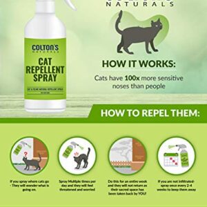 Cat Repellent Outdoor Spray Indoor 32 OZ 100% Organic & Natural Yard Furniture Repellant (32)