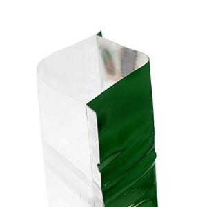 100PCS Clear/Silver/Green Foil Flat Small Mini Sample Size Zip Top Bags 6.5x9cm (2.5x3.5")