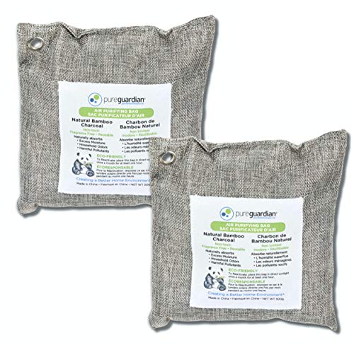 PureGuardian CB500 Bamboo Charcoal 500g Air Purifying Bag Gray / 2-Pack