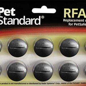 PET STANDARD Replacement RFA-67 6V Lithium Batteries Compatible With PetSafe Battery-Operated Pet Products and Specific Dog Receiver Collars - RFA-67D-11 (Pack of 10)