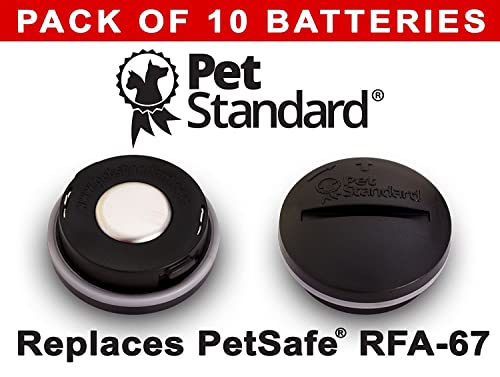 PET STANDARD Replacement RFA-67 6V Lithium Batteries Compatible With PetSafe Battery-Operated Pet Products and Specific Dog Receiver Collars - RFA-67D-11 (Pack of 10)