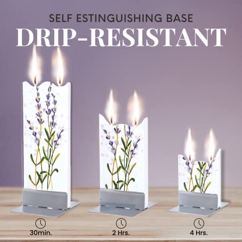 flatyz Decorative Candles – Special Candles for Gift – Handmade Candles – Flat Candles Decoration – Long Burning Time 3-4 Hours 60 x 10 x 150 mm – Tree