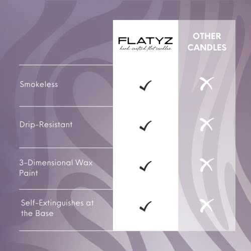 flatyz Decorative Candles – Special Candles for Gift – Handmade Candles – Flat Candles Decoration – Long Burning Time 3-4 Hours 60 x 10 x 150 mm – Tree