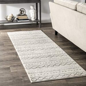 nuloom sienna vintage runner rug, 2' 6" x 6', beige