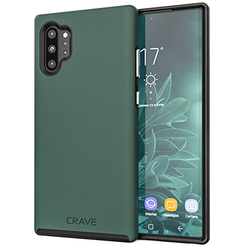 Crave Note 10+ Case, Dual Guard Protection Series Case for Samsung Galaxy Note 10 Plus - Forest Green