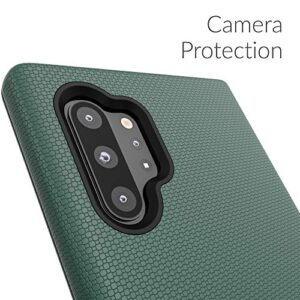 Crave Note 10+ Case, Dual Guard Protection Series Case for Samsung Galaxy Note 10 Plus - Forest Green