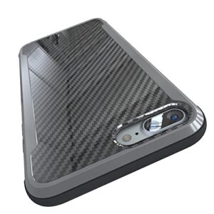 Nicexx Designed for iPhone 7 Plus | iPhone 8 Plus Case with Carbon Fiber Pattern, 12ft. Drop Tested, Wireless Charging Compatible - Black