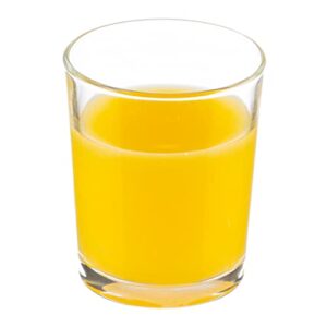 vikko 5 ounce small juice glasses, heavy base glassware, mini cups for drinking orange juice, water, kids glass drinking glasses for tasting, 5 oz juice glass, set of 6 clear glass tumblers