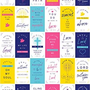 Bible Verse Cards - Inspirational Scripture Messages (60 Unique 3.5 inch x 2 inch Cards)