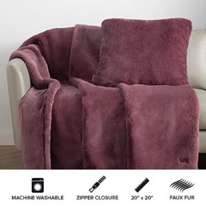 UGG Euphoria Decorative Pillow Throw, Dusty Rose