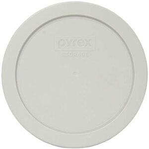 Pyrex (1) 7201-PC Sleek Silver, (1) 7200-PC Sea Glass & (1) 7202-PC Red Round Plastic Food Storage Replacement Lids, Made in USA