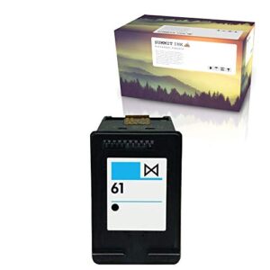 summit ink remanufactured ink cartridge replacement for hp 61 for deskjet 1000 1010 1050 2050 2510 2545 3000 3050 3510 officejet 2620 4630 4635 envy 4500 4505 5530 5535 (1 black)