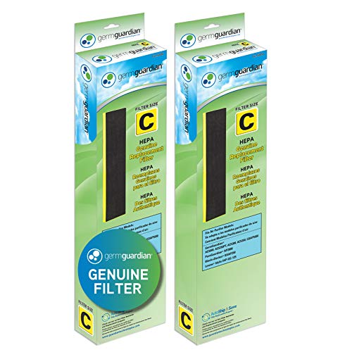 GermGuardian Air Purifier Filter FLT5000 Genuine HEPA Replacement Filter C for AC5000, AC5000E, AC5250PT, AC5350B, AC5350BCA, AC5350W, AC5300B Germ Guardian Air Purifiers