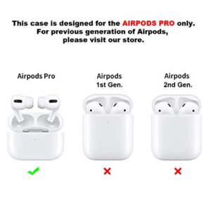 Art-Strap Protective Case, Compatible with AirPods Pro - Shockproof Soft TPU Gel Case Cover with Keychain Carabiner Replacement for Apple AirPods Pro (People Swim Swimming Pool)