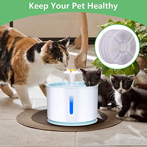 ITidyHome 16 Pack Cat Water Fountain Filters of Pet Fountain Replacement Filter,for Most 81oz/2.4L Automatic Pet Cat Dog Water Fountain Dispenser