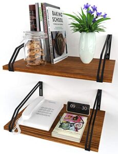 avantru, floating shelves deep, floating shelves wall mounted, large wall shelf, wide shelf, pinewood, for kitchen, bedroom, bathroom, living room, office. set of 2. use: décor, photos, books