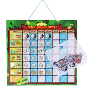 cadily reward chart for kids. weekly chore chart for kids. magnetic chore chart. responsibility chart for kids. dry erase chore chart. kids chore chart. chore board for kids. behavior chart for kids