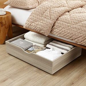 DormCo The Storage MAX - Underbed Wooden Organizer with Wheels - Natural