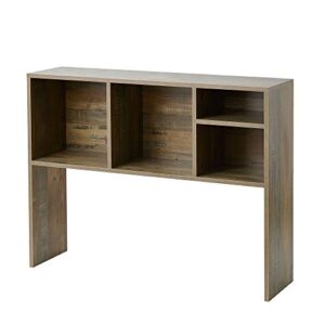 the college cube - dorm desk bookshelf - rustic