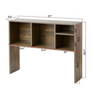 The College Cube - Dorm Desk Bookshelf - Rustic