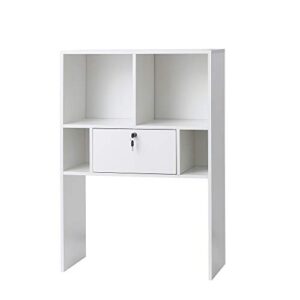 yak about it locking safe bookshelf - desktop - white