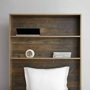 Decorative Dorm Shelf - Over Bed Shelving Unit - Rustic