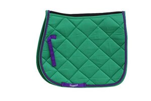 rhinegold unisex's 416-f-grn elite carnival saddle pad, green, full