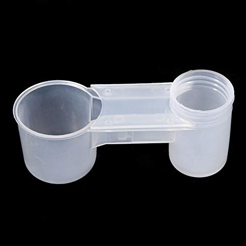 10PCS Bird Water Drinker Cup, Plastic Water Feeder Drinking Bowl for Birds Pigeons Parrots