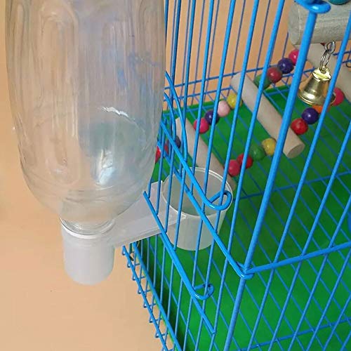 10PCS Bird Water Drinker Cup, Plastic Water Feeder Drinking Bowl for Birds Pigeons Parrots