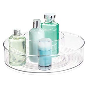 idesign linus bpa-free plastic turntable organizer, 12" x 12" x 3", spinner