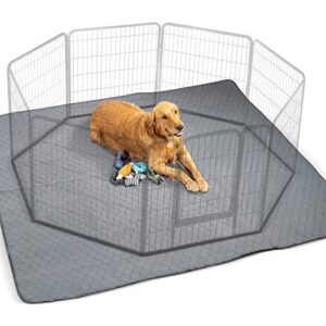 zicoto the ultimate easy to clean xxl puppy whelping pad 72"x72" - our washable super absorption pee pad is perfect for your whelping box or exercise playpen- the durable non slip floor mat for dogs