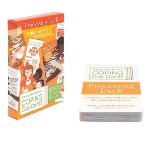 coping skills for kids coping cue cards processing deck