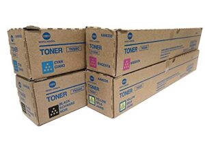 genuine konica minolta brand cmyk toner cartridges set tn328 !