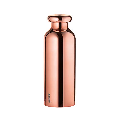 Guzzini On The Go Thermal Travel Bottle, Spalvieri & Del Ciotto, Ø 7.3 x h21.2 cm, 500cc, Gold