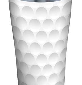 Tervis Golf Ball Texture Triple Walled Insulated Tumbler Travel Cup Keeps Drinks Cold & Hot, 20oz Legacy, Stainless Steel