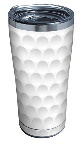 Tervis Golf Ball Texture Triple Walled Insulated Tumbler Travel Cup Keeps Drinks Cold & Hot, 20oz Legacy, Stainless Steel