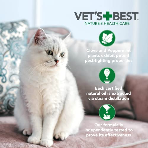 Vet's Best Flea and Tick Repellent Collar for Cats - Flea and Tick Prevention for Cats - Plant-Based Ingredients - Certified Natural Oils - Up to 20” Neck Size