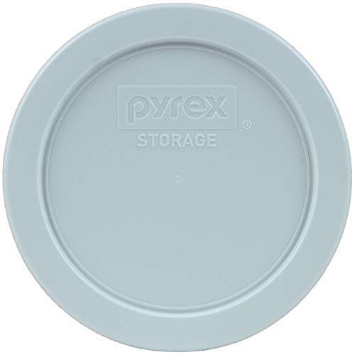 Pyrex (1) 7402-PC Loring Pink, (1) 7201-PC Blue Cornflower, (1) 7200-PC Muddy Aqua & (1) 7202-PC Blush Round Plastic Food Storage Replacement Lids, Made in USA