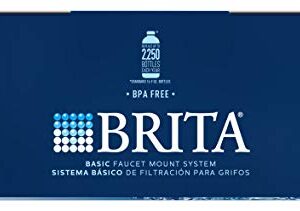 Brita Water Filter for Sink, Faucet Mount Water Filtration System for Tap Water, Reduces 99% of Lead, Chrome